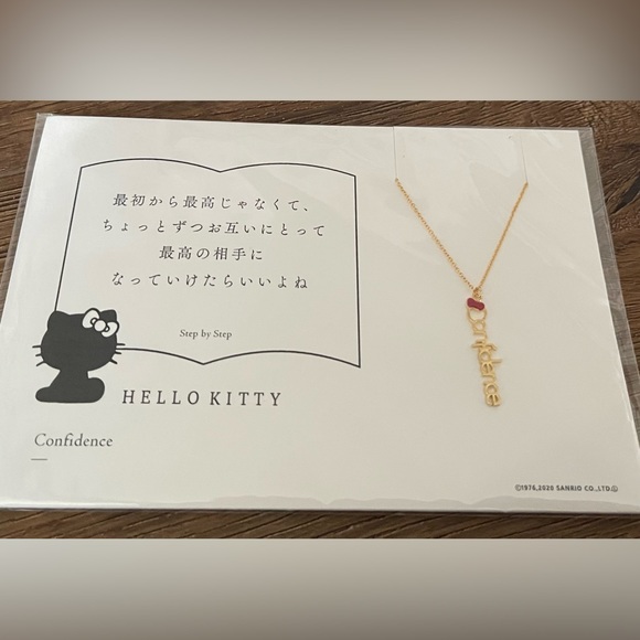 Sanrio | Jewelry | Hello Kittynwt Gold Tone Confidence Pendant With Red ...